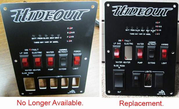 Trekwood RV Parts - Hideout / 2017 / Electrical / Monitor Panel East ...