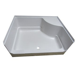 Product Shower Pan 32 x 40 Seat Center Drain 5 5 Front Skirt White ABS ...
